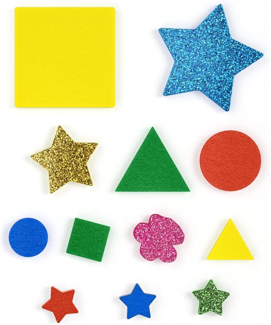 ARTEZA EVA Foam Shapes, 1000 Pieces, Assorted Colors, Peel and Stick ...