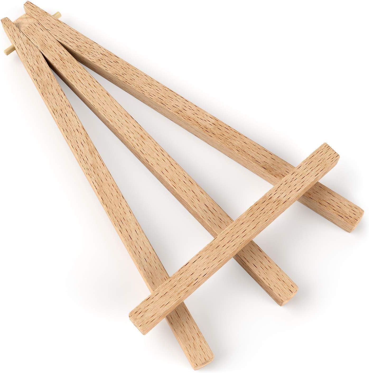 ARTEZA 5 Inch Mini Display Wood Easel, Pack of 40 Art Supplies for ...