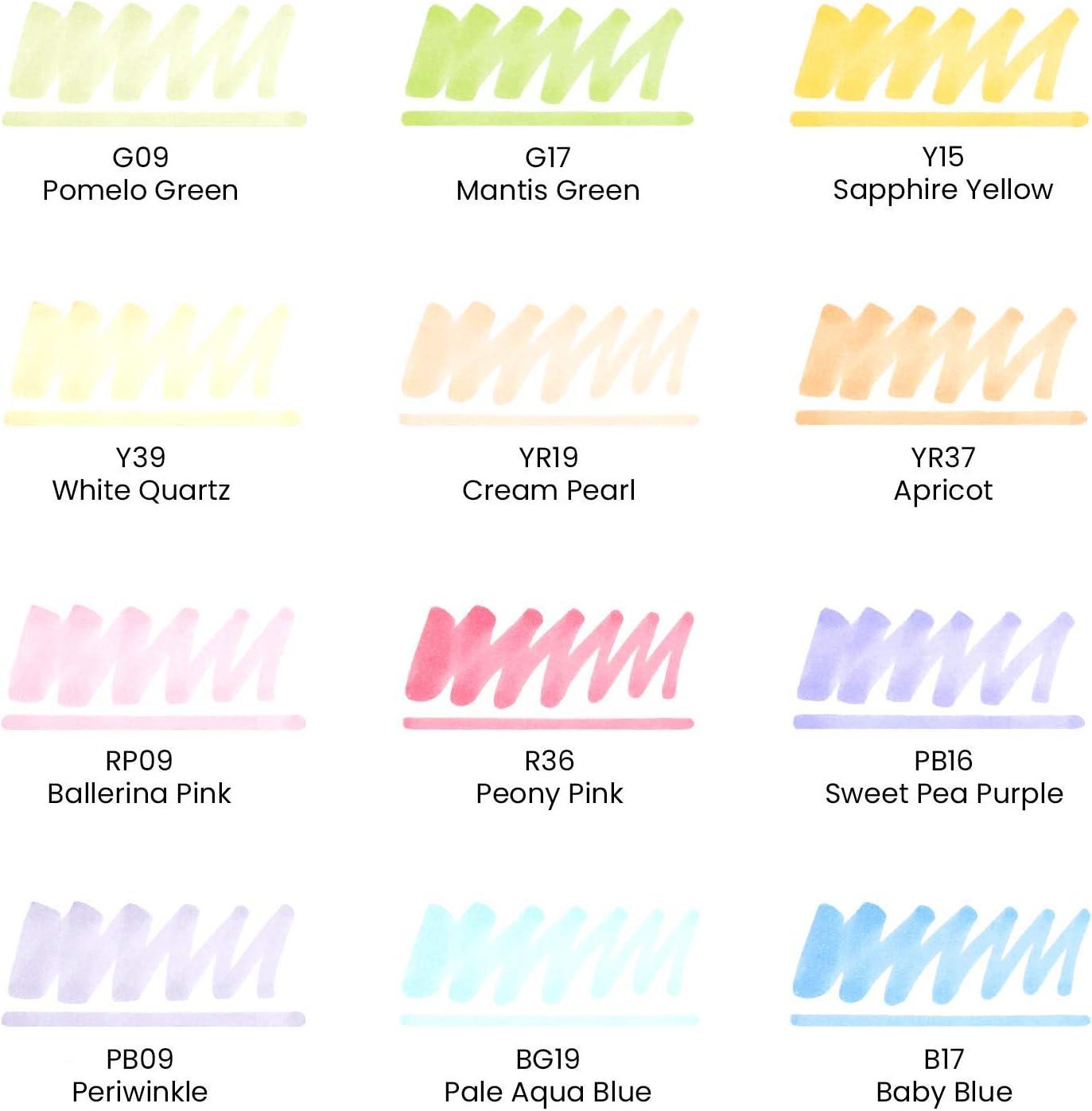 ARTEZA Art Alcohol Markers Set of 72 Colors, EverBlend Dual Tip Markers ...