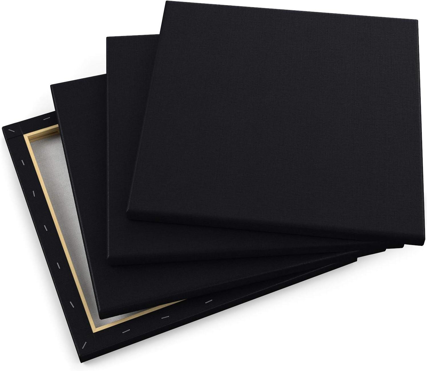 Arteza Paint Canvases for Painting, Pack of 8, 12 x 12 Inches, Square ...
