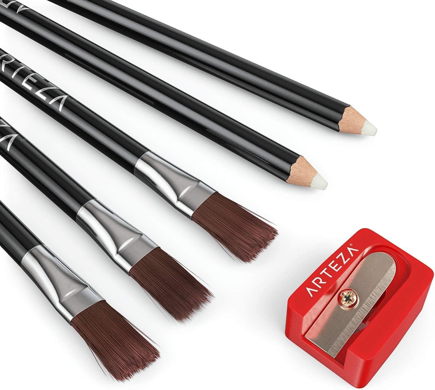 Arteza Eraser Pencil, Precision Latex-Free & PVC-Free Soft Eraser White ...